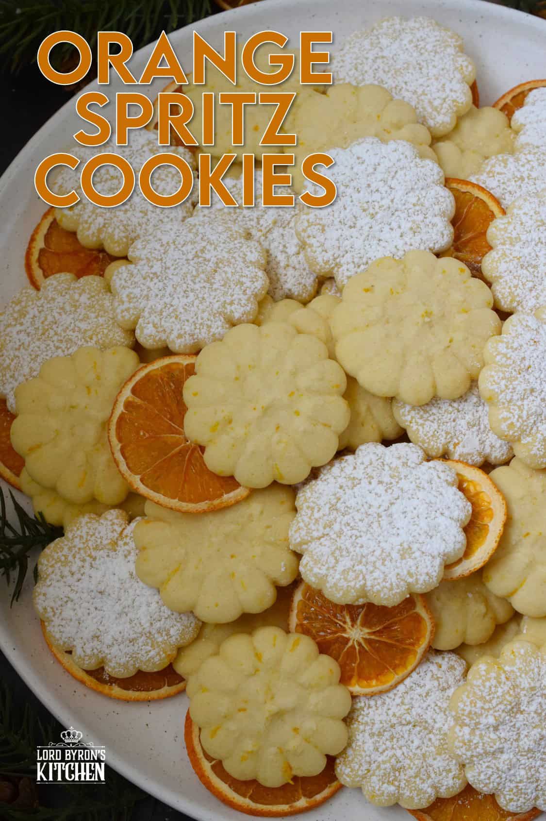 Orange Spritz Cookies - Lord Byron's Kitchen