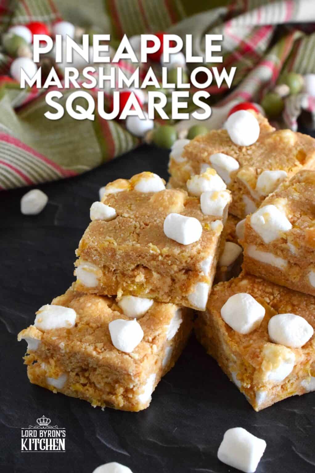 Pineapple Marshmallow Squares - Lord Byron's Kitchen