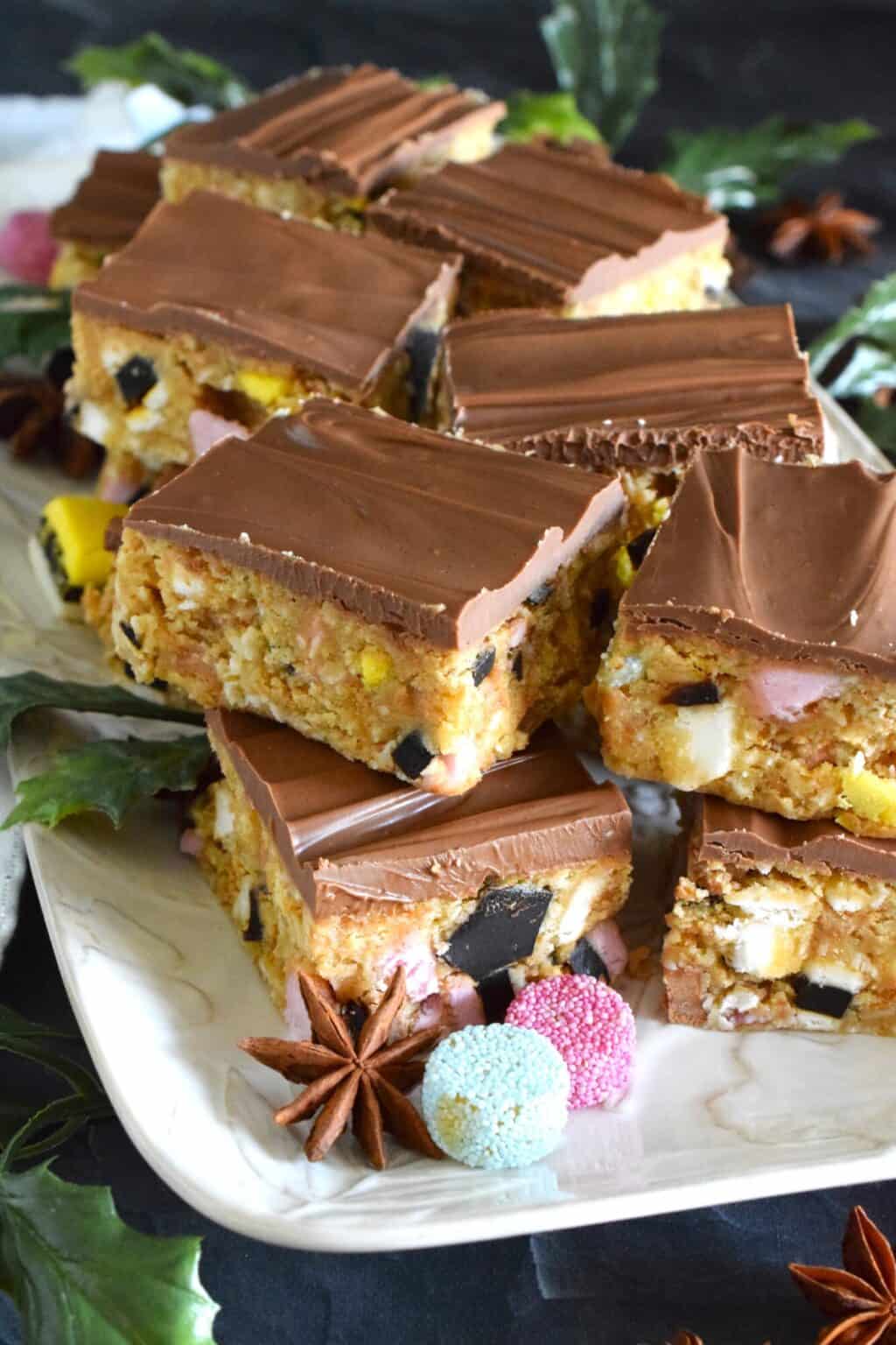 Licorice Allsorts Squares - Lord Byron's Kitchen