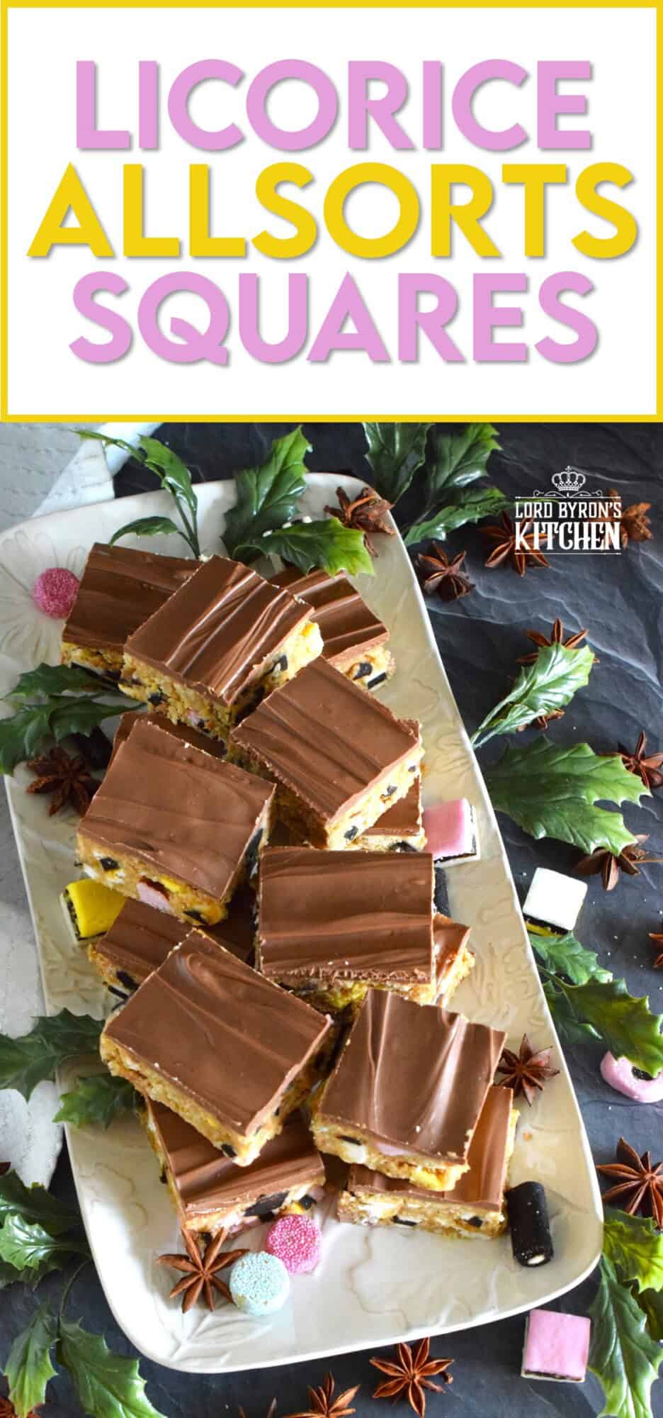Licorice Allsorts Squares - Lord Byron's Kitchen