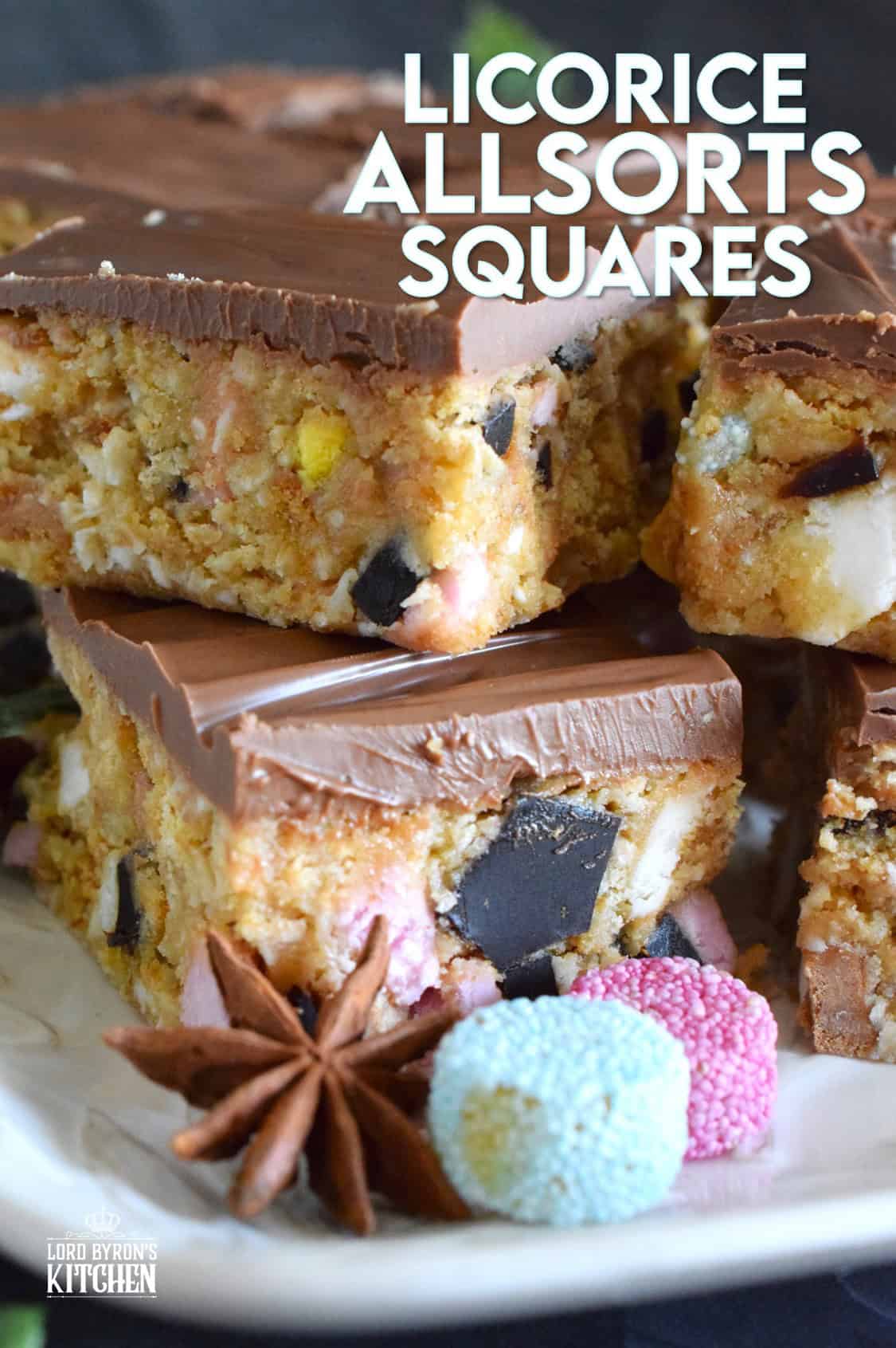 Licorice Allsorts Squares - Lord Byron's Kitchen