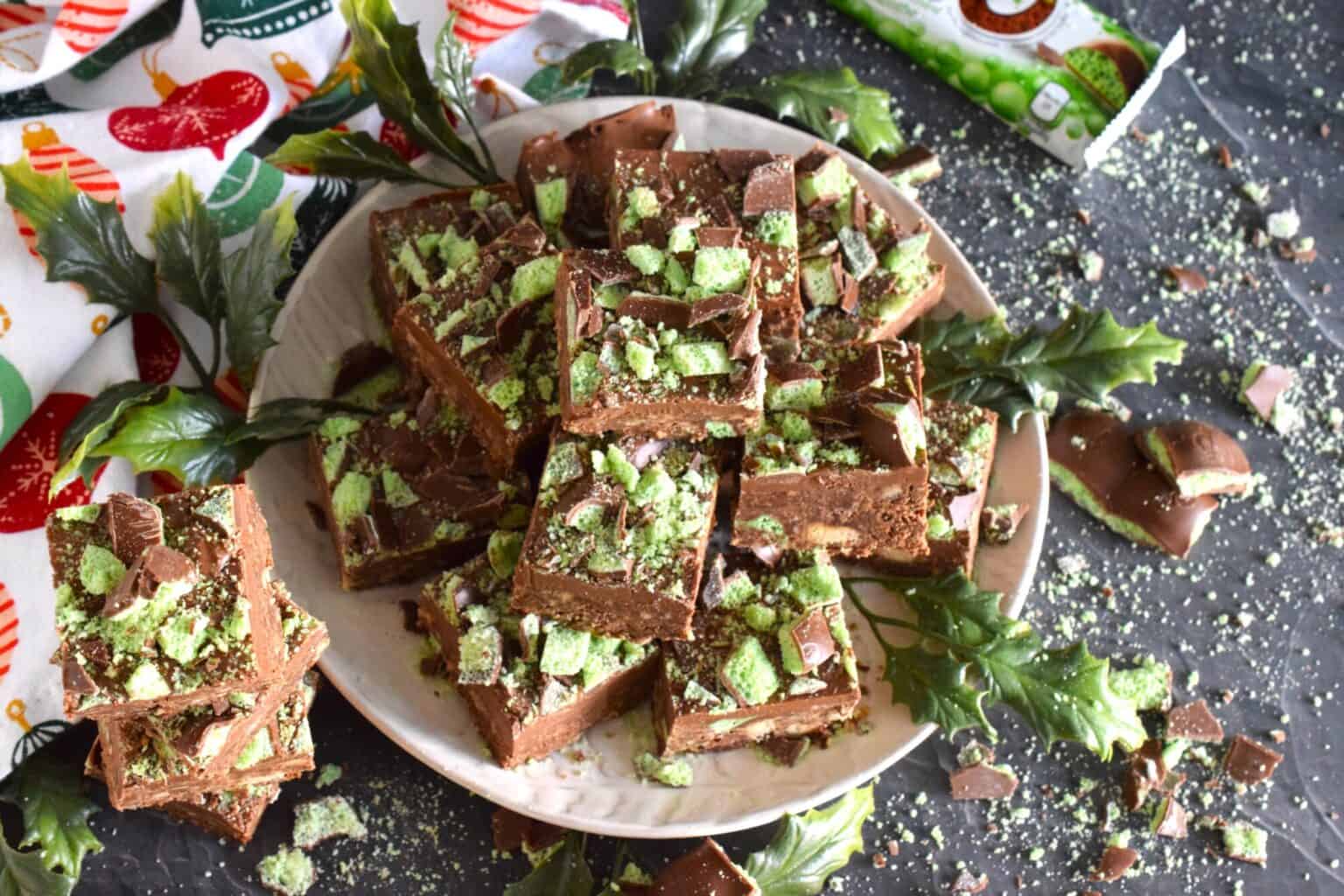 No Bake Aero Mint Squares - Lord Byron's Kitchen