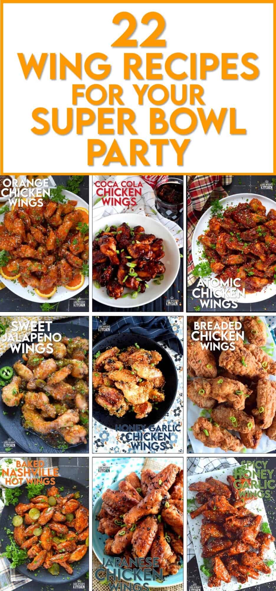 22 Wing Recipes For Your Super Bowl Party - Lord Byron's Kitchen