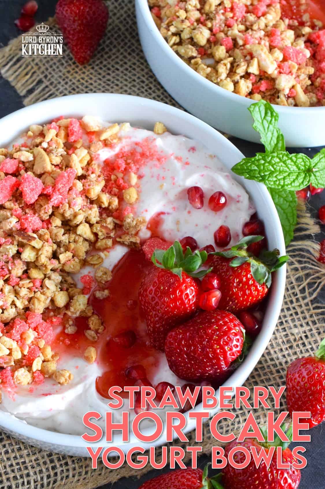 Strawberry Shortcake Yogurt Bowls - Lord Byron's Kitchen