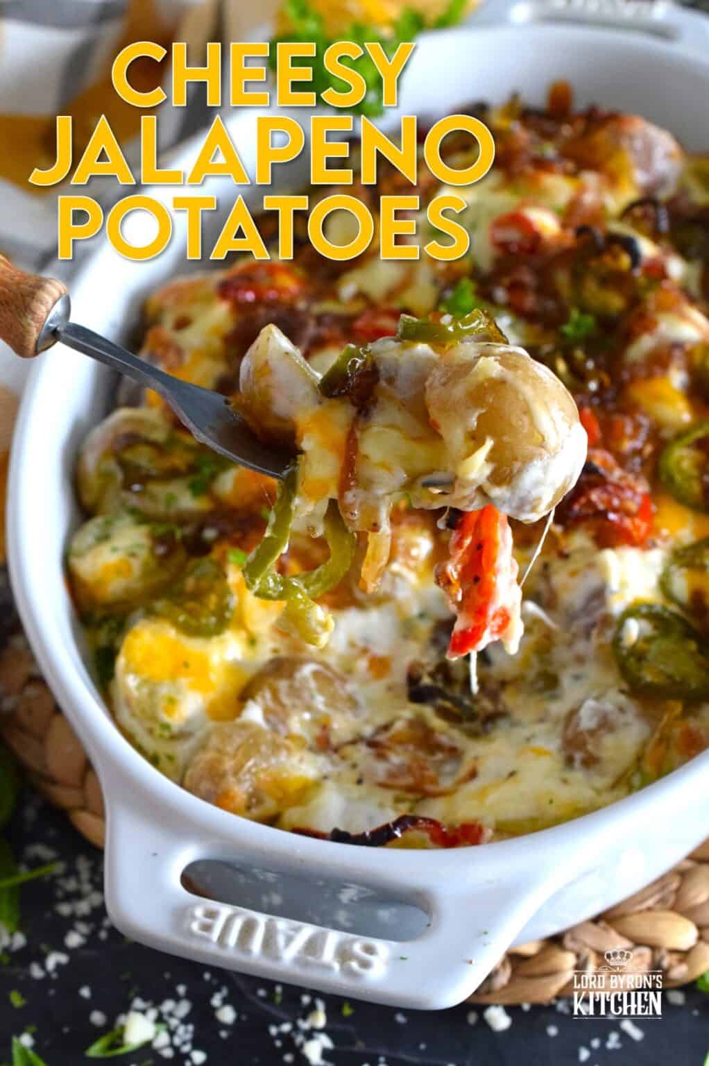 Cheesy Jalapeno Potatoes - Lord Byron's Kitchen