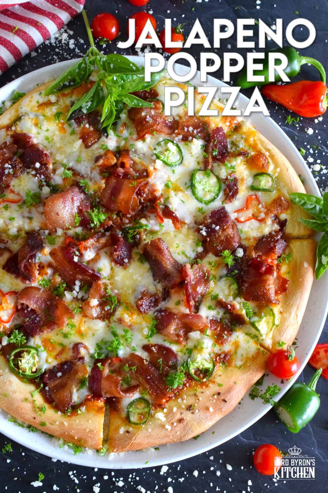 Jalapeno Popper Pizza - Lord Byron's Kitchen