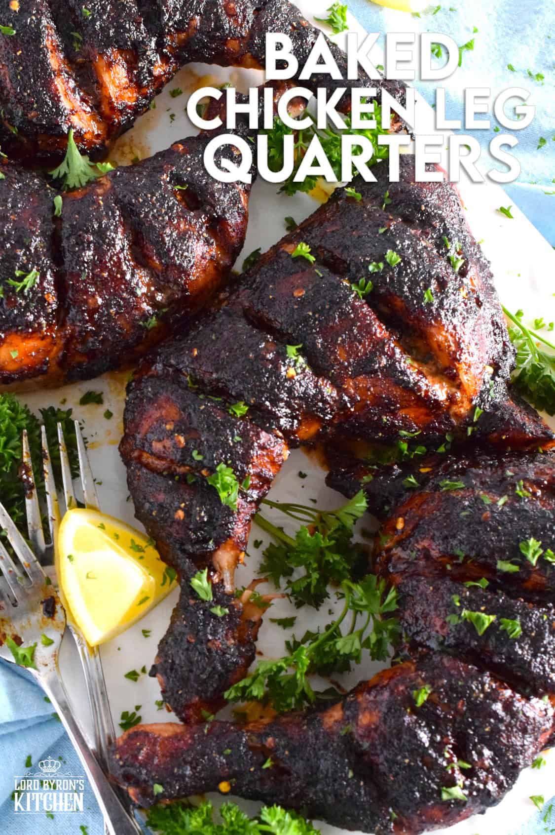 Baked Chicken Leg Quarters - Lord Byron's Kitchen