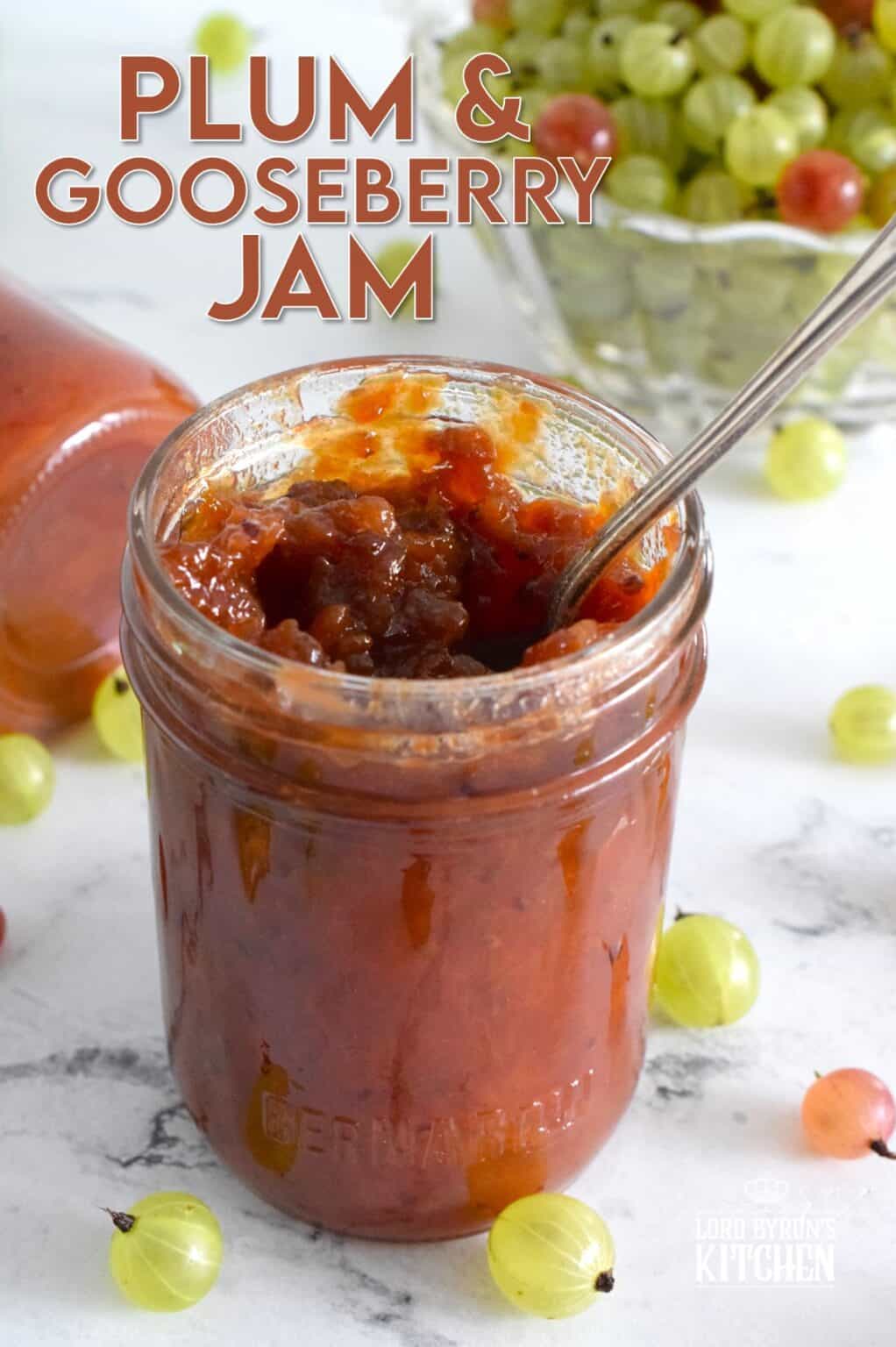 Plum and Gooseberry Jam - Lord Byron's Kitchen