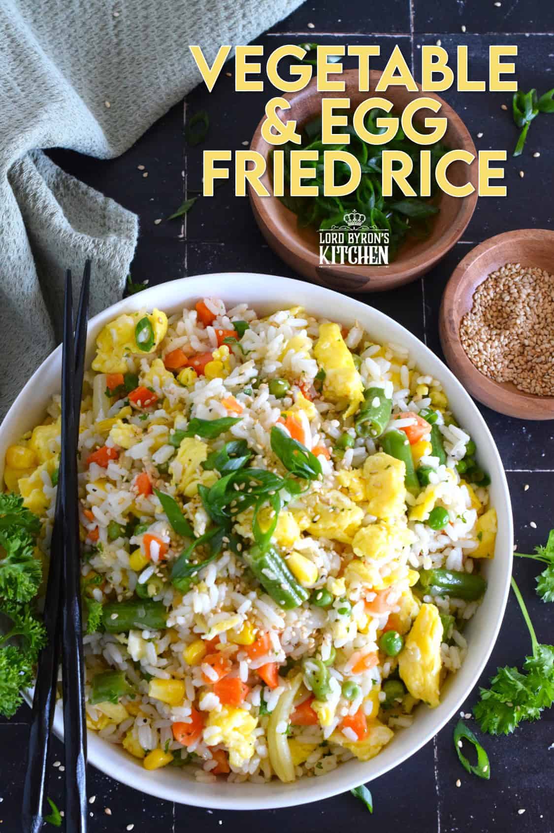 Vegetable and Egg Fried Rice - Lord Byron's Kitchen