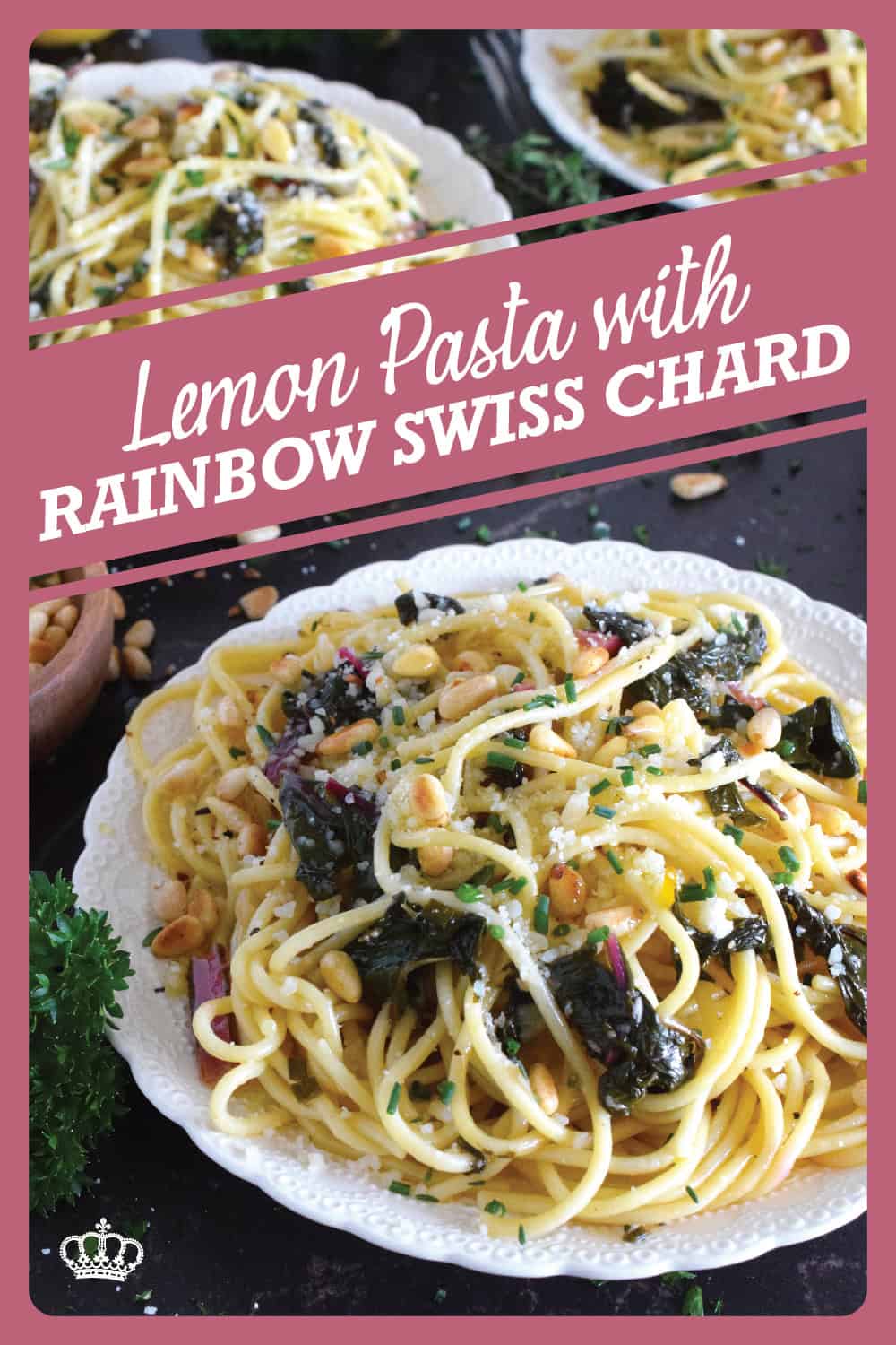 Lemon Pasta with Rainbow Swiss Chard - Lord Byron's Kitchen