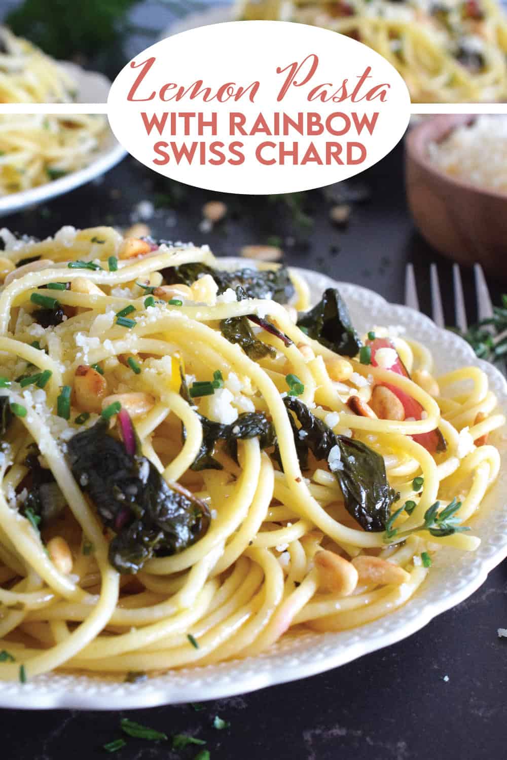 Lemon Pasta with Rainbow Swiss Chard - Lord Byron's Kitchen