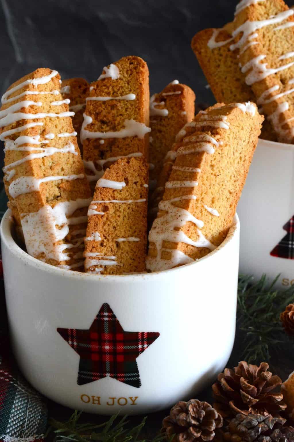 Glazed Chai Spiced Biscotti - Lord Byron's Kitchen