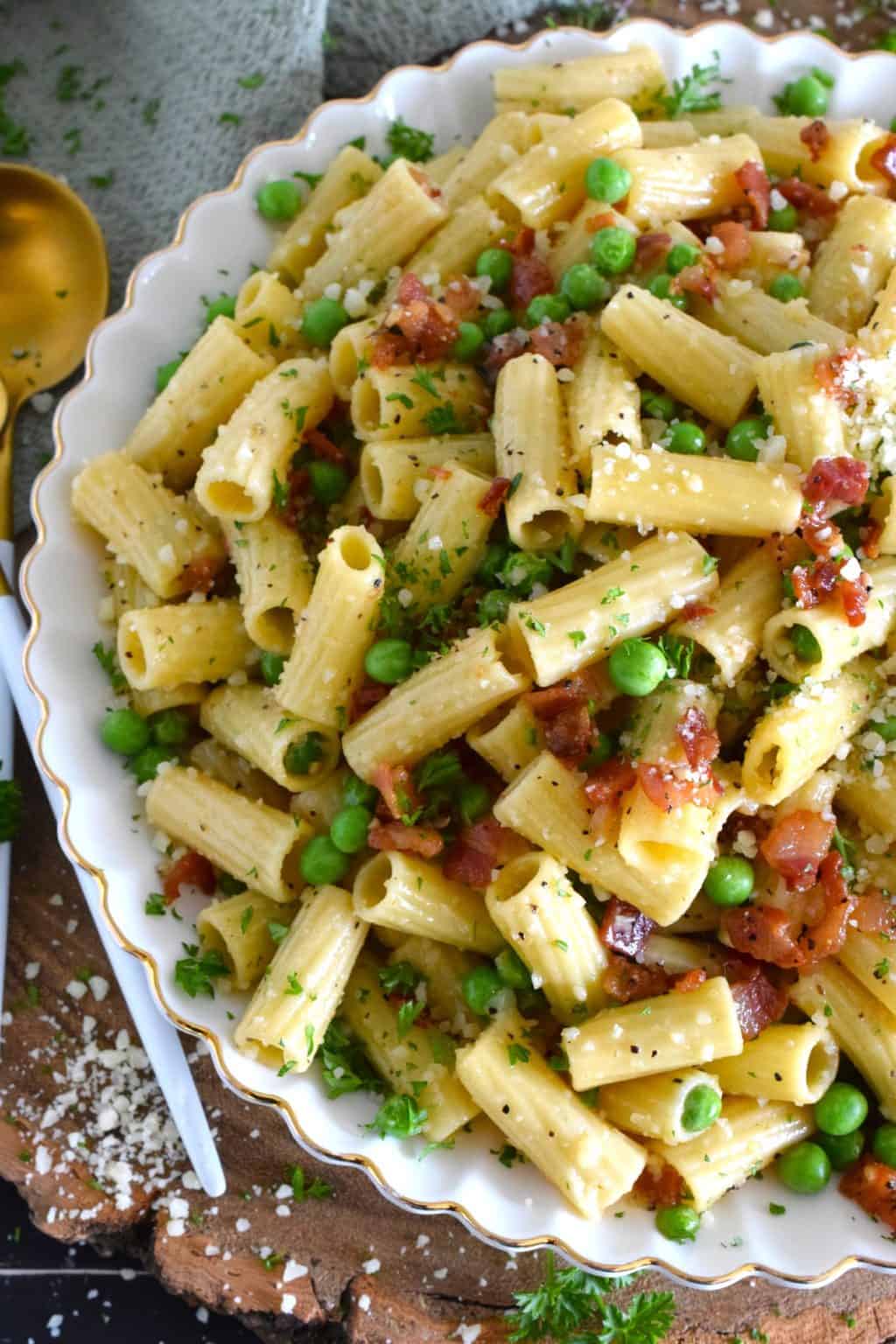 Pea and Pancetta Pasta - Lord Byron's Kitchen