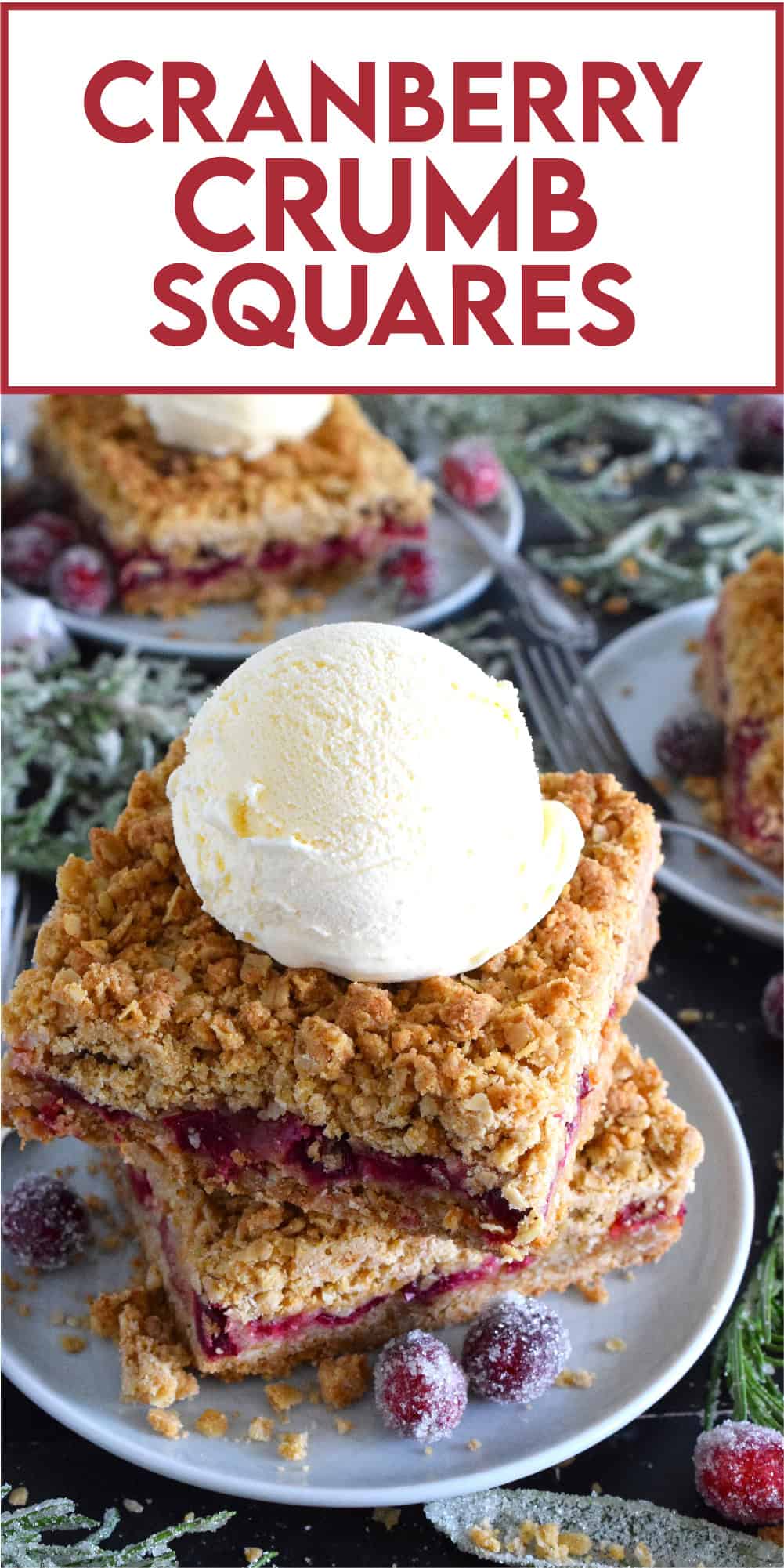 Cranberry Crumb Squares - Lord Byron's Kitchen