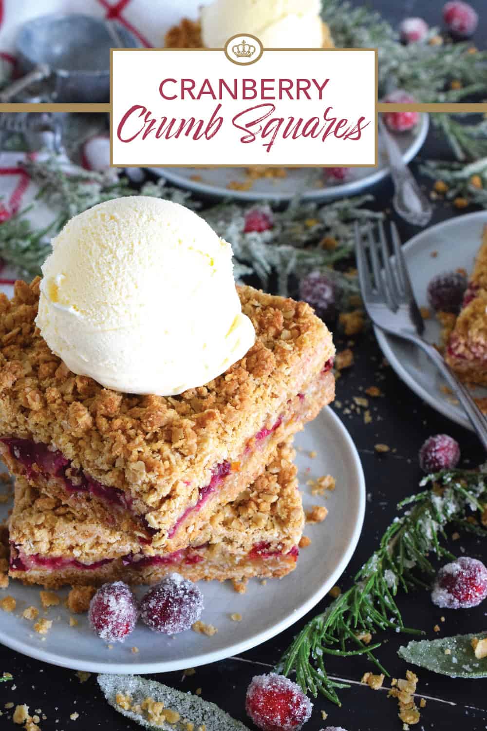 Cranberry Crumb Squares - Lord Byron's Kitchen
