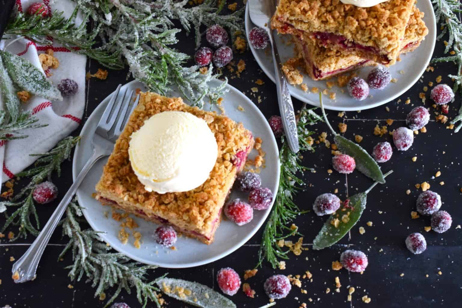 Cranberry Crumb Squares - Lord Byron's Kitchen
