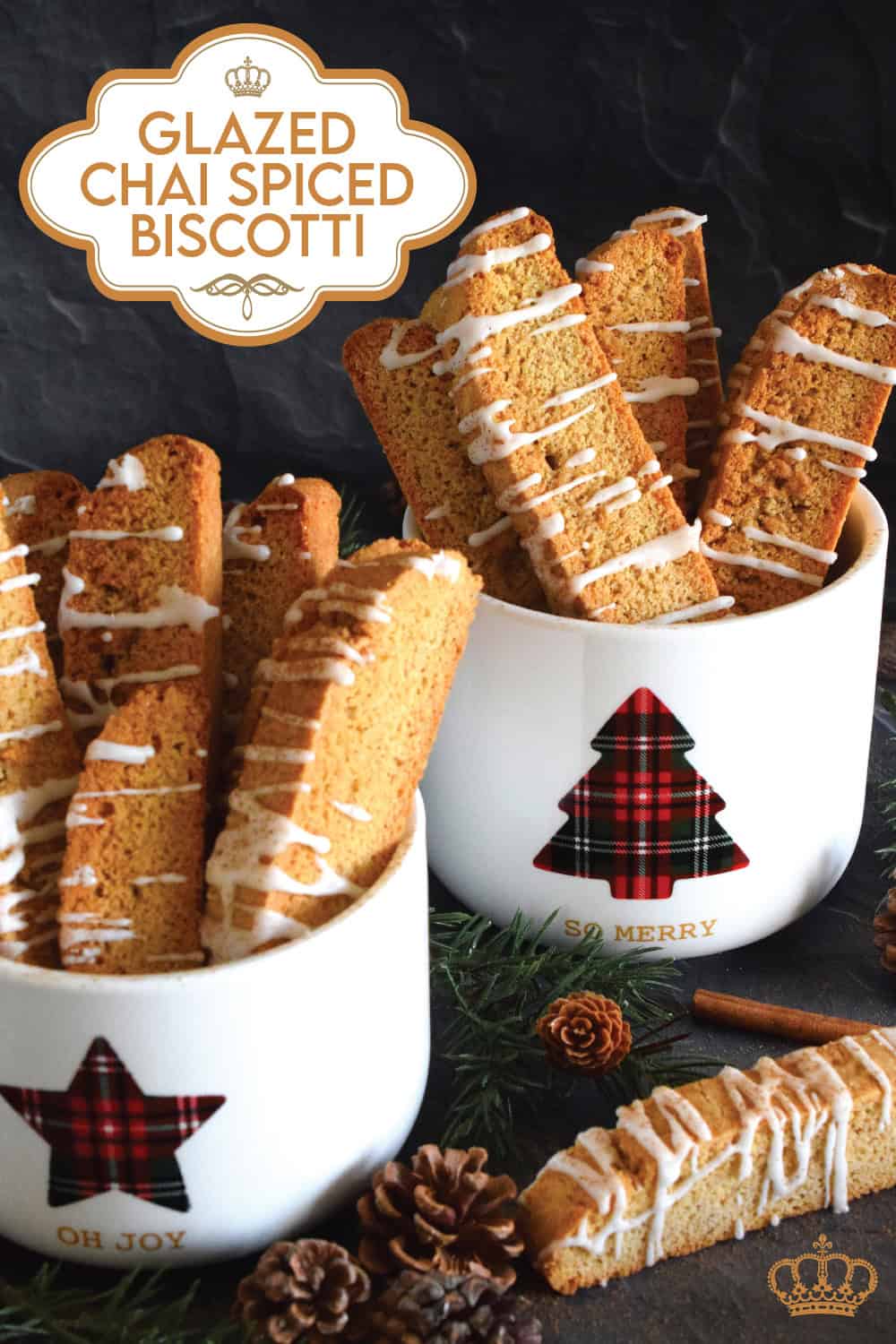 Glazed Chai Spiced Biscotti - Lord Byron's Kitchen