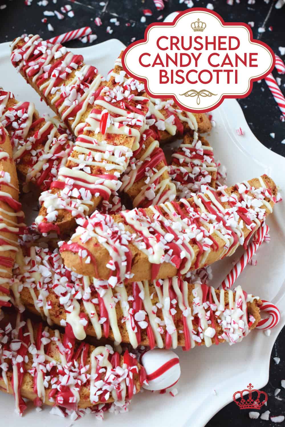 Crushed Candy Cane Biscotti - Lord Byron's Kitchen